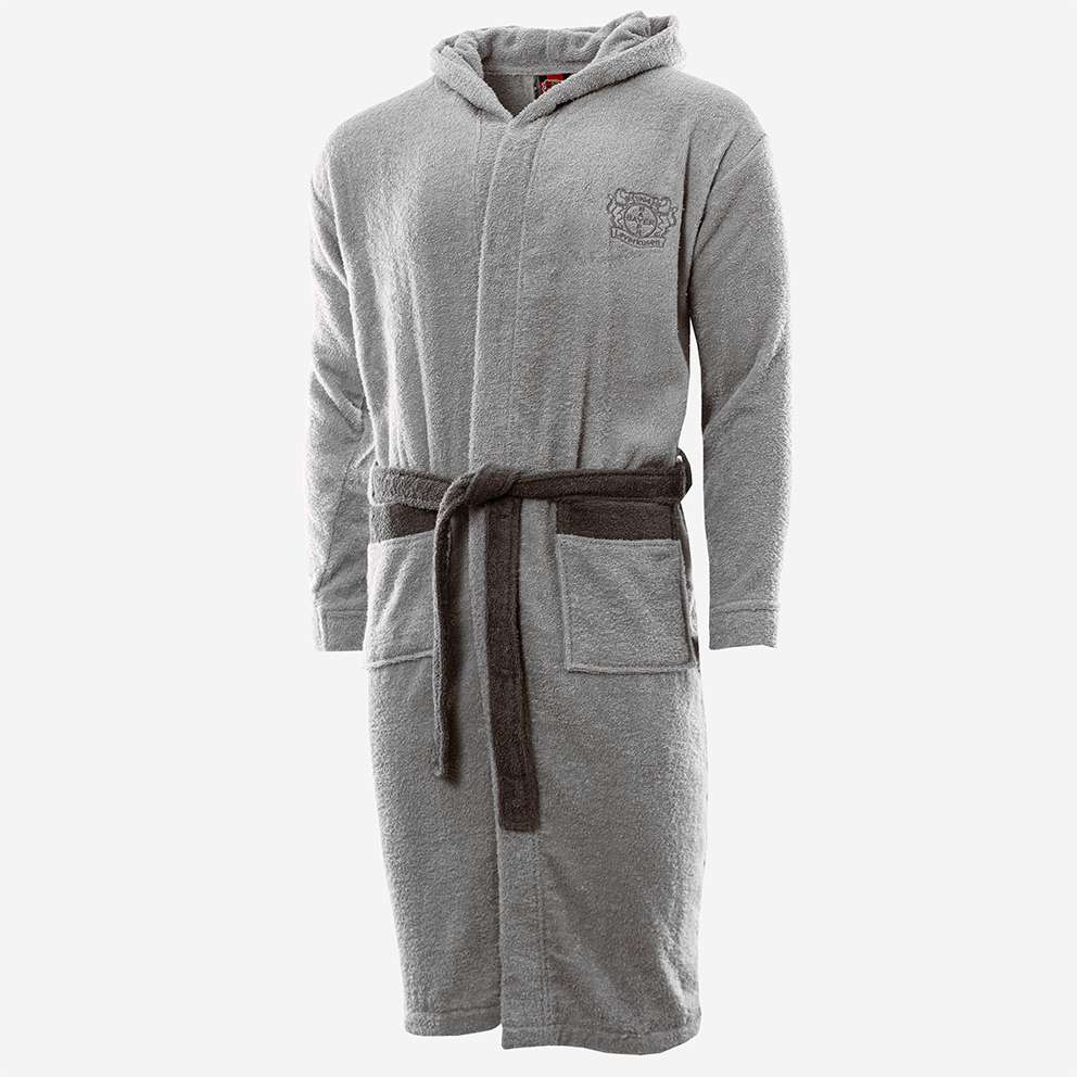 Bathrobe logo grey, Adults' | Bayer 04 Leverkusen Fanshop