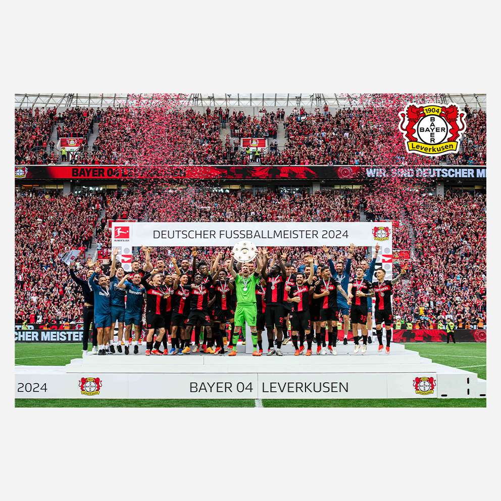 Poster Deutscher Meister Jubel | Bayer 04 Leverkusen Fanshop