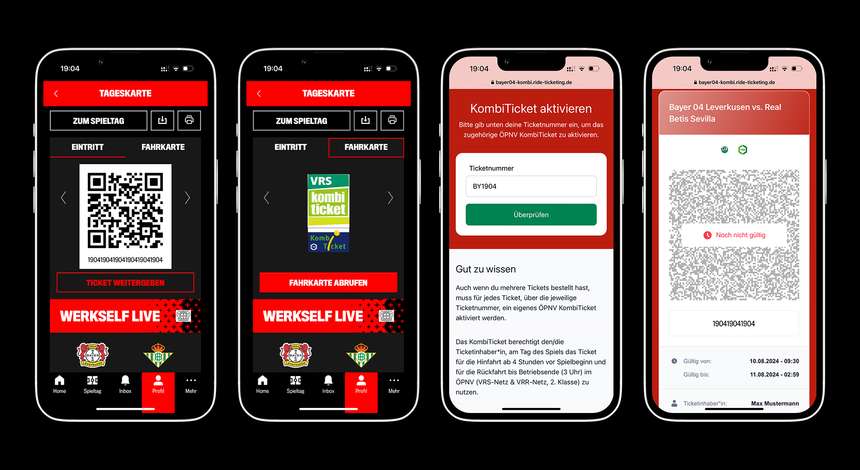 Fahrkarte für den ÖPNV | Bayer 04 Leverkusen