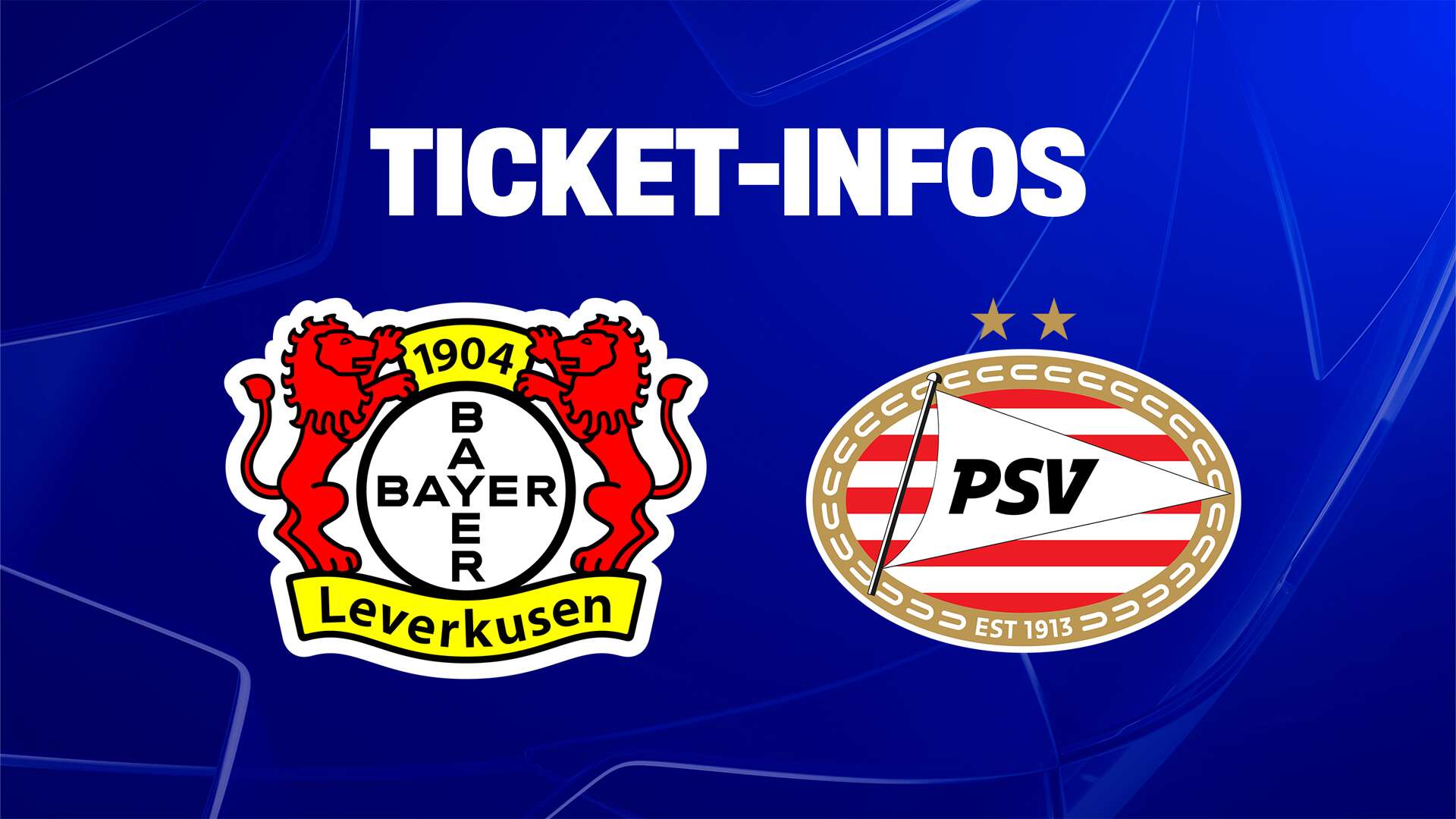 Tickets für das UCL-Heimspiel gegen PSV Eindhoven | Bayer04.de