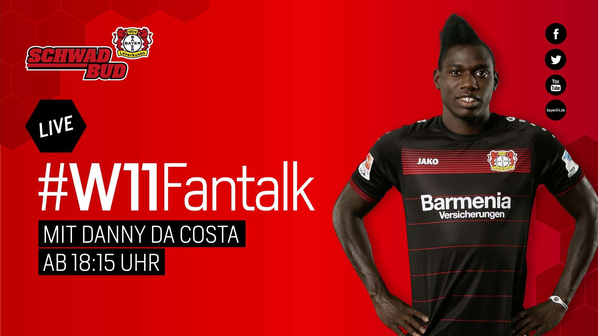 Danny da Costa beim W11Fantalk | Bayer04.de