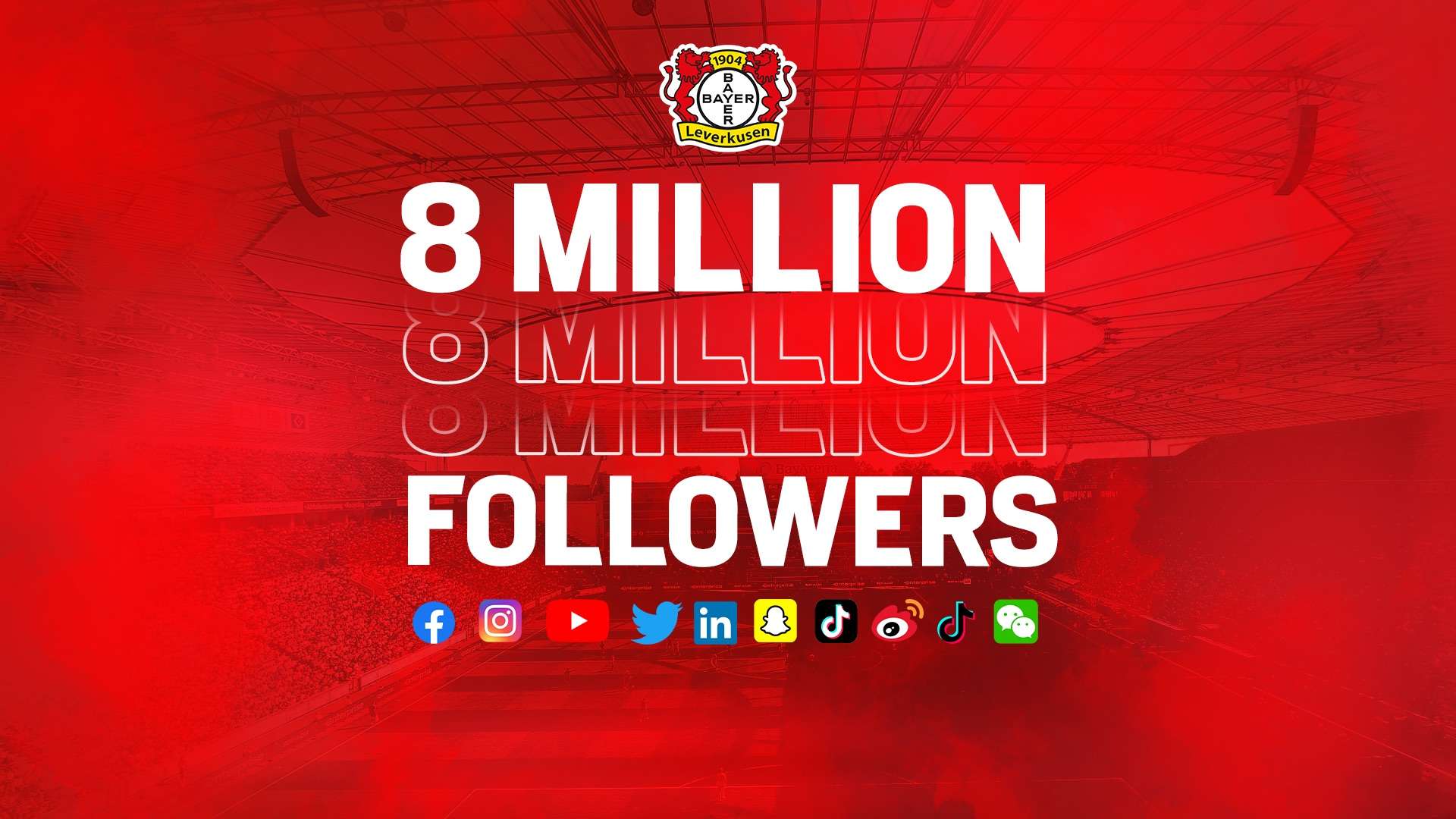 8 Millionen Follower – Bayer 04 stößt in die Top 3 vor | Bayer04.de