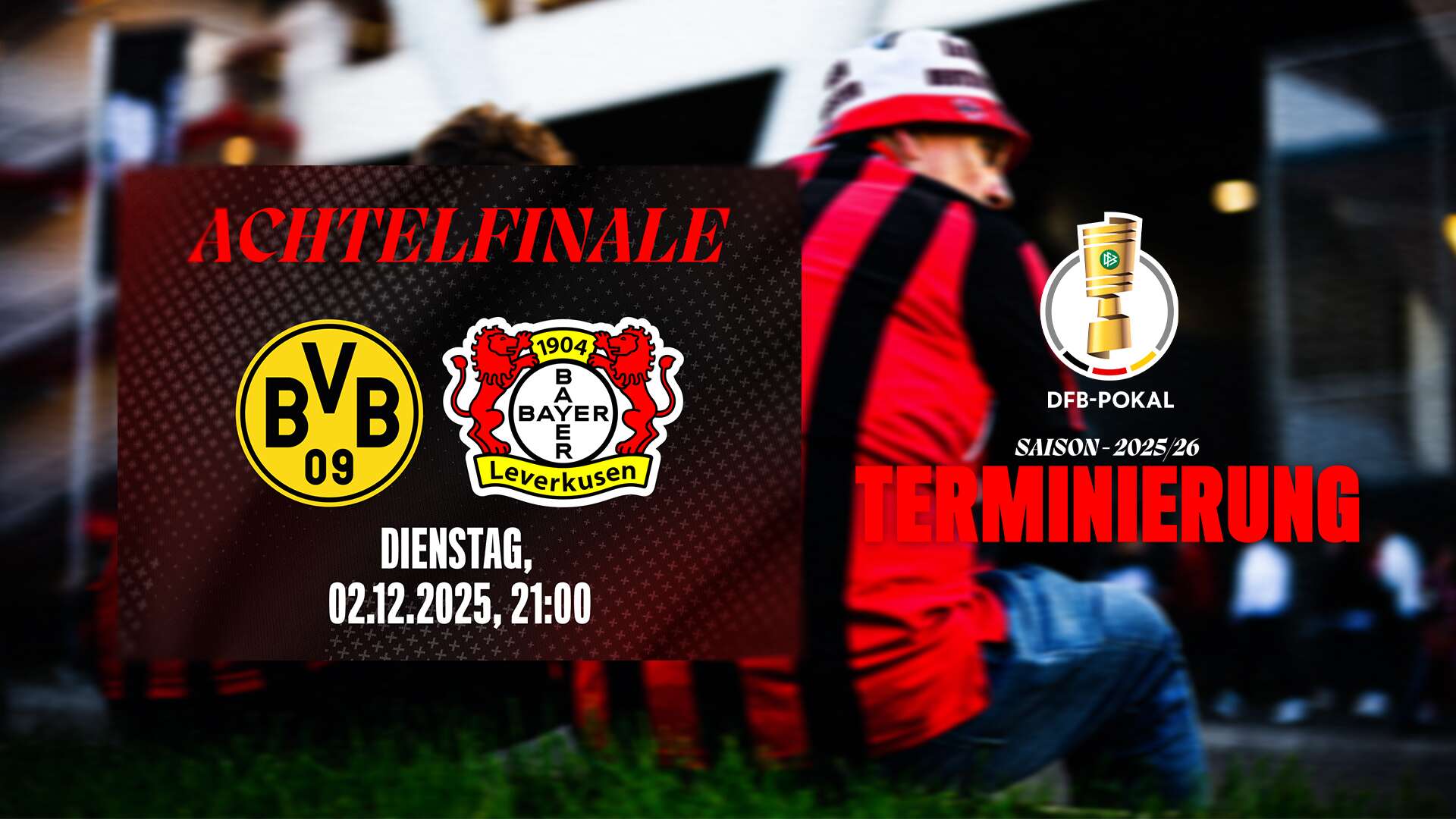 DFB Pokal 2025/26: Round of 16 tie at Borussia Dortmund on a Tuesday ...