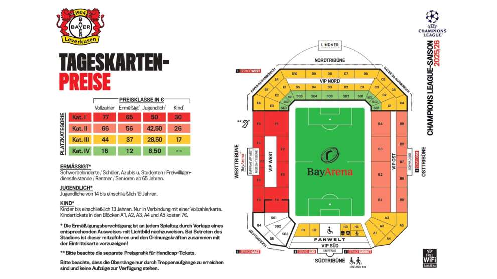 Tickets für das UCL-Heimspiel gegen Paris Saint-Germain | Bayer04.de