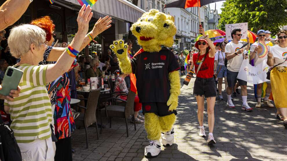 Diversity under the Cross: Bayer 04 at Pride on the Rhine in Leverkusen ...